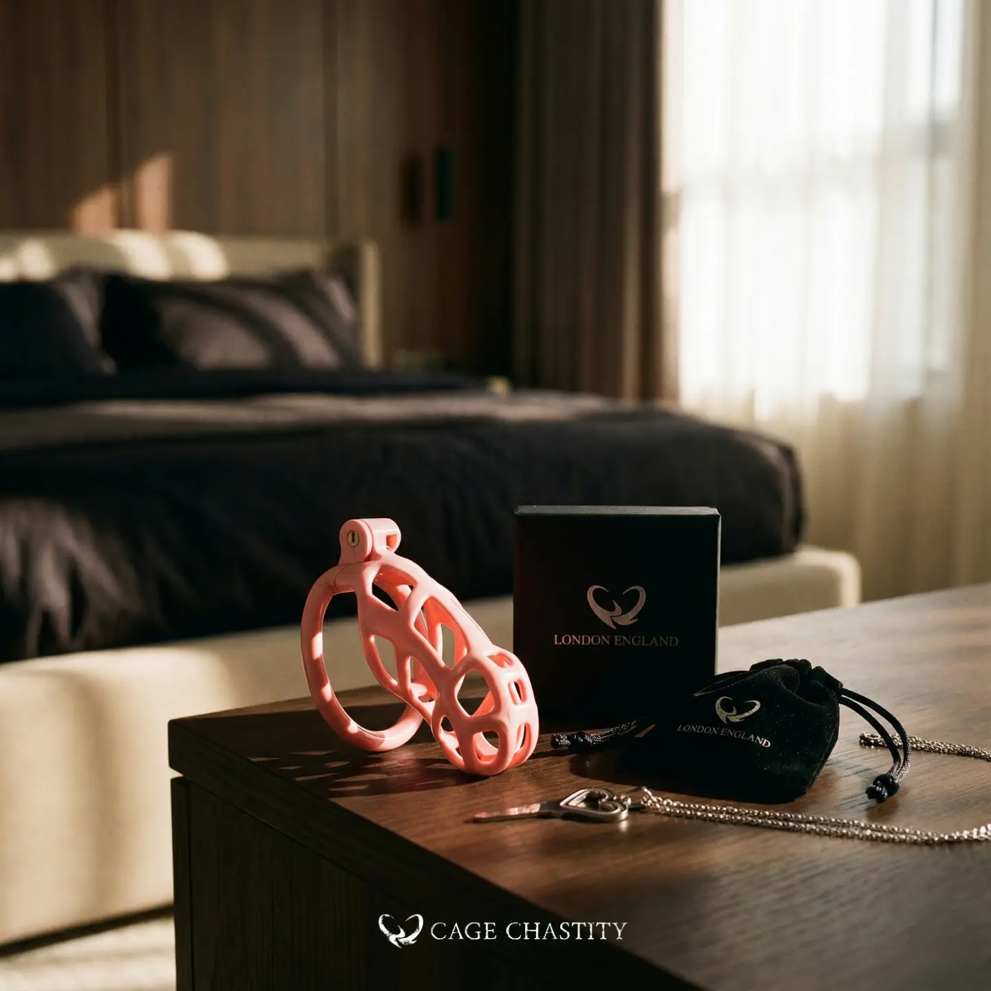 DEVIL KEEPER – Pink Chastity Lock – CC09 | Cage Chastity